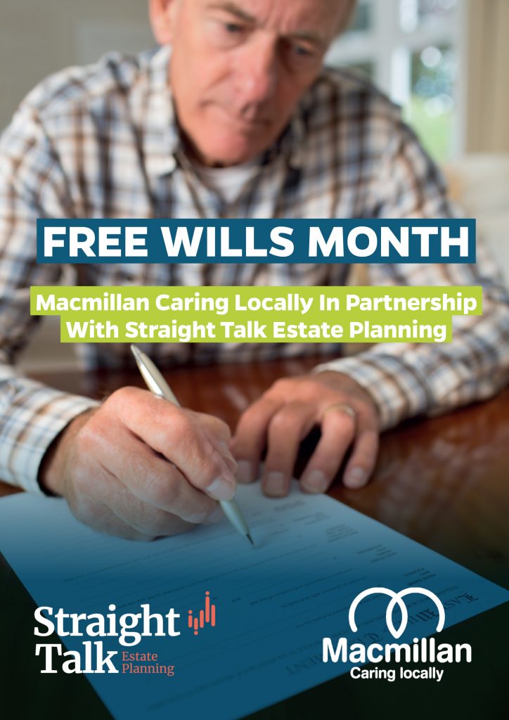 Free Wills Month – Macmillan Caring Locally